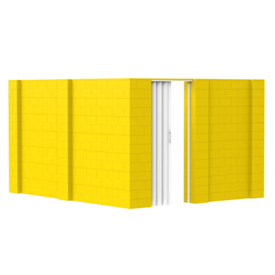 Versare Everblock L-Shaped Wall Kit With Door | Wayfair